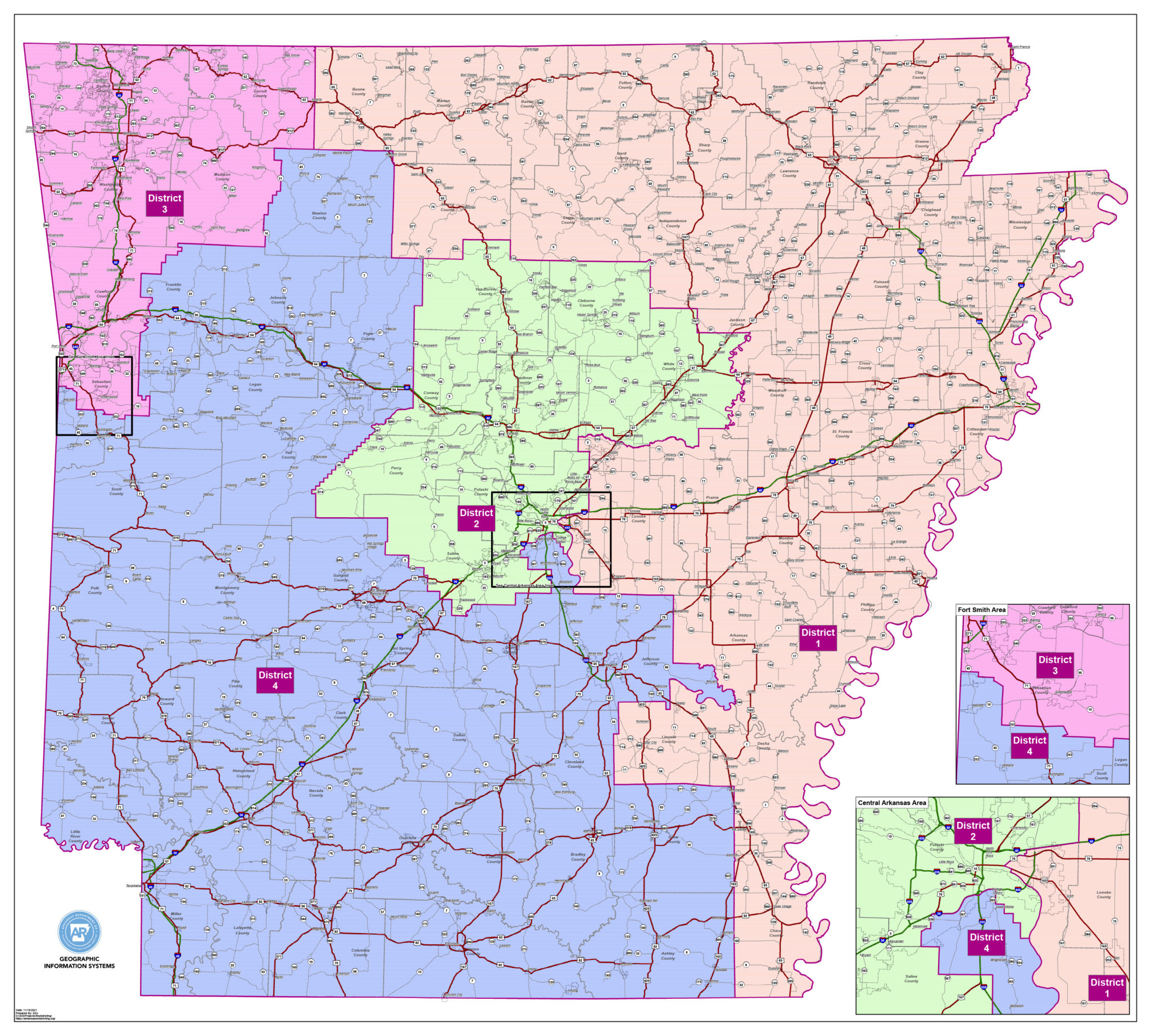 District Maps - Conduit News Arkansas